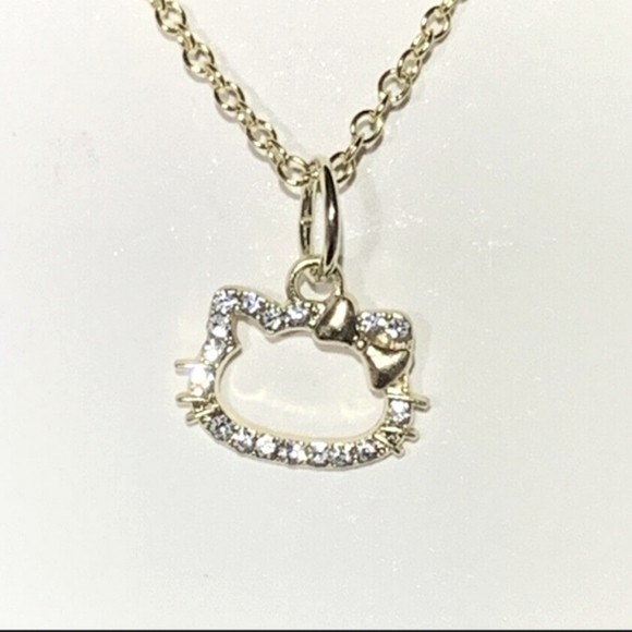 Jewelry | Silver Hello Kitty Pendant On Silver Necklace | Poshmark